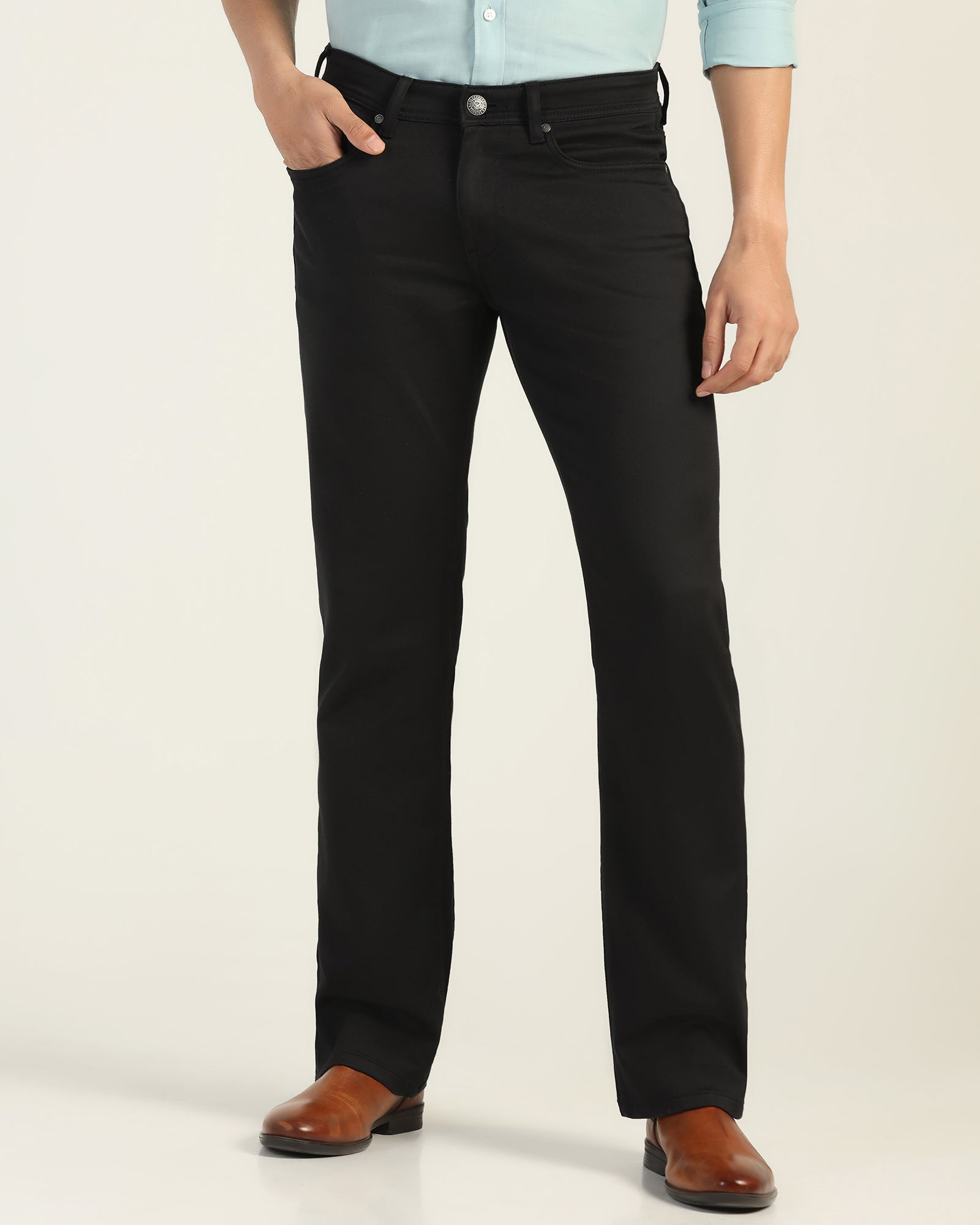 Bleed Zero Straight Comfort Duke Fit Black Jeans - Abto
