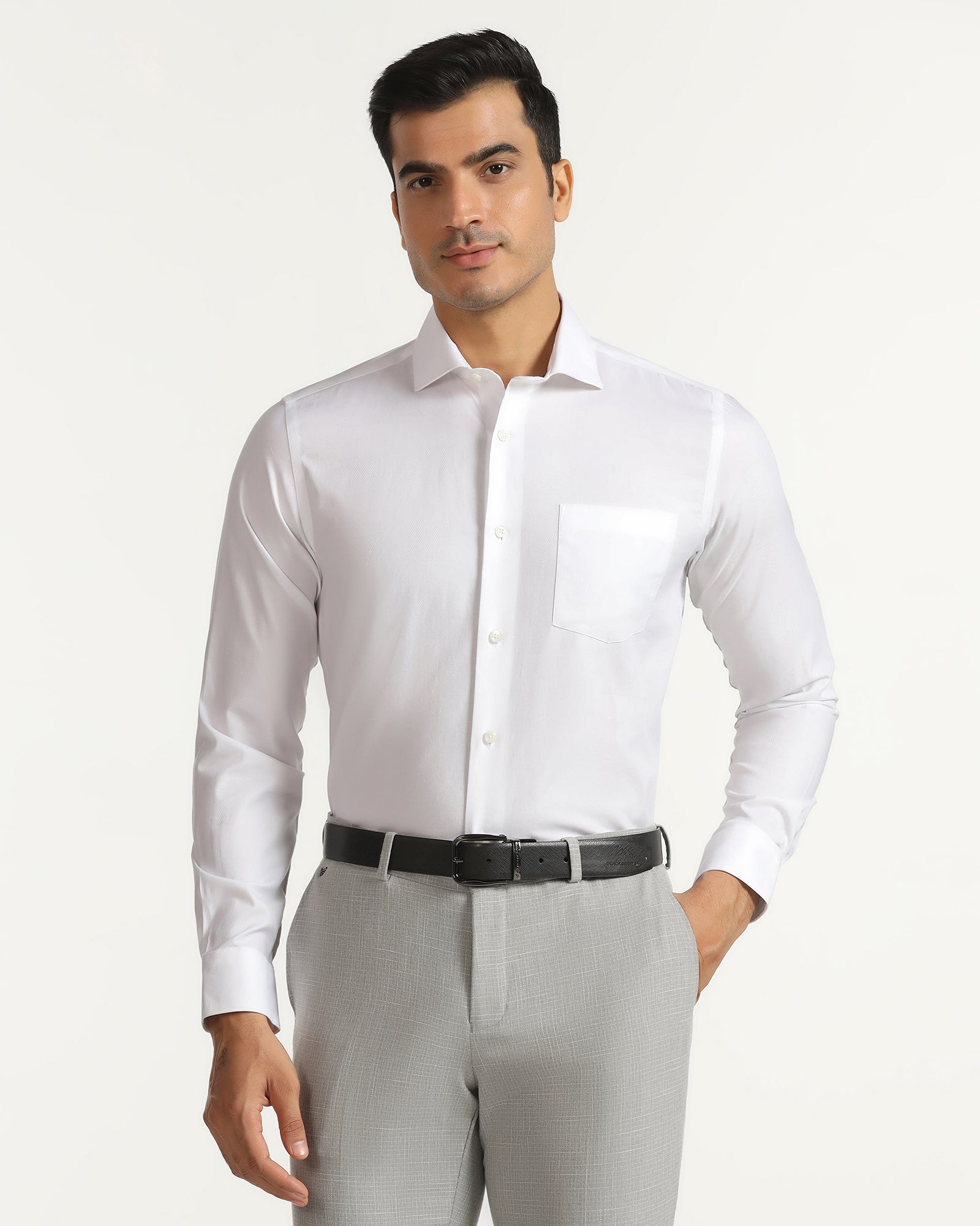 Buy Spy Super White Check Shirt Online India