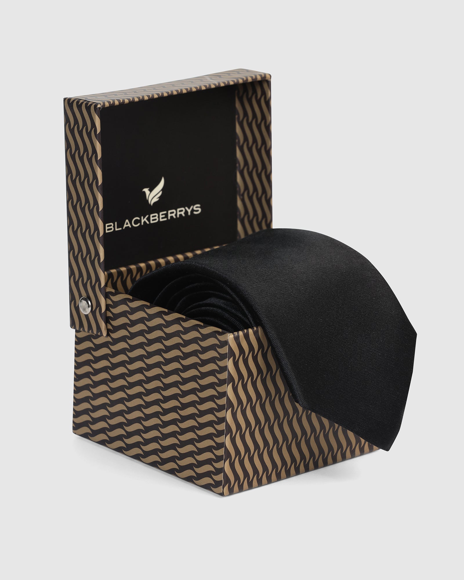 Silk Black Jacquard Tie - Boss