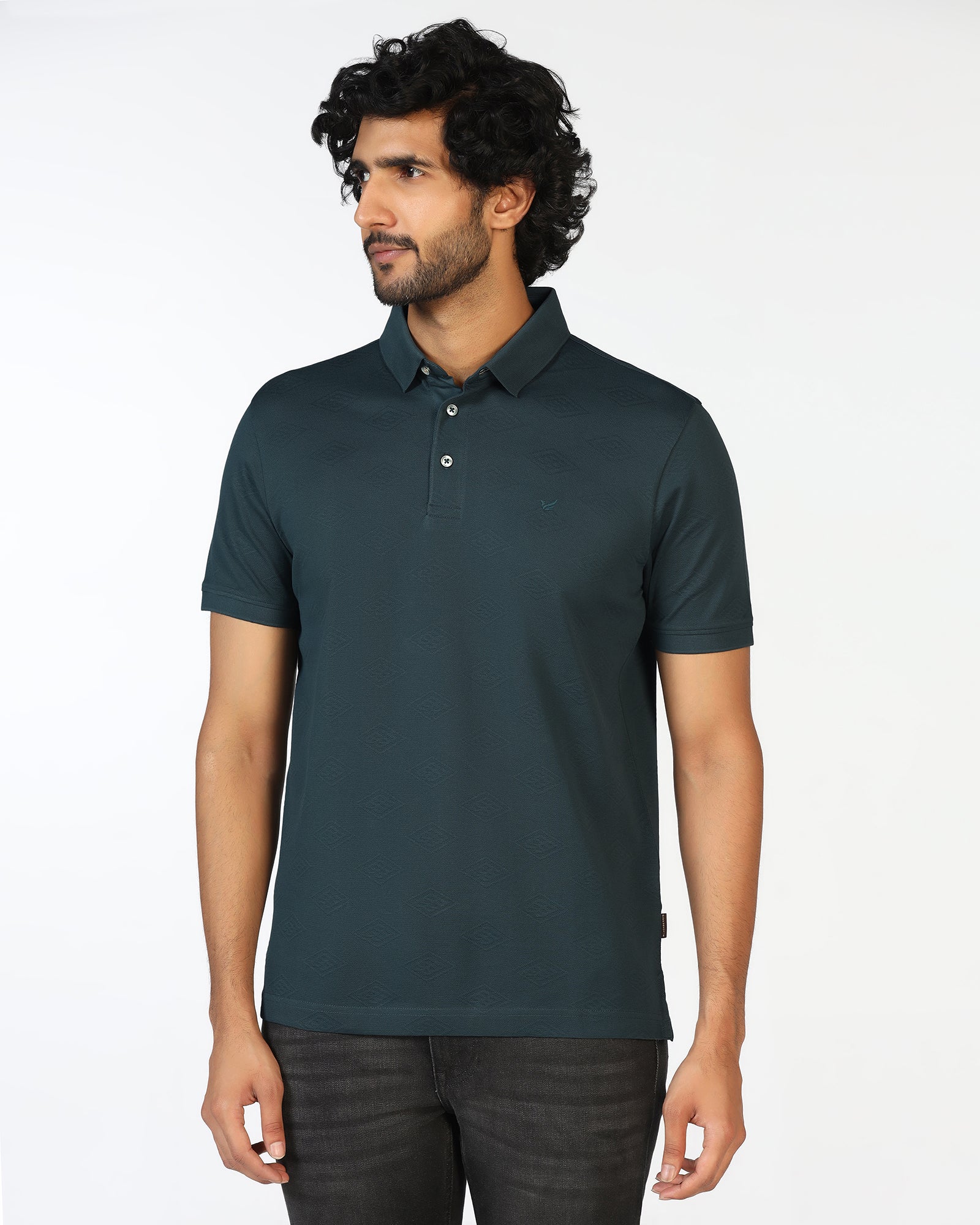 Buy Wayne Beetle Textured Polo Online India