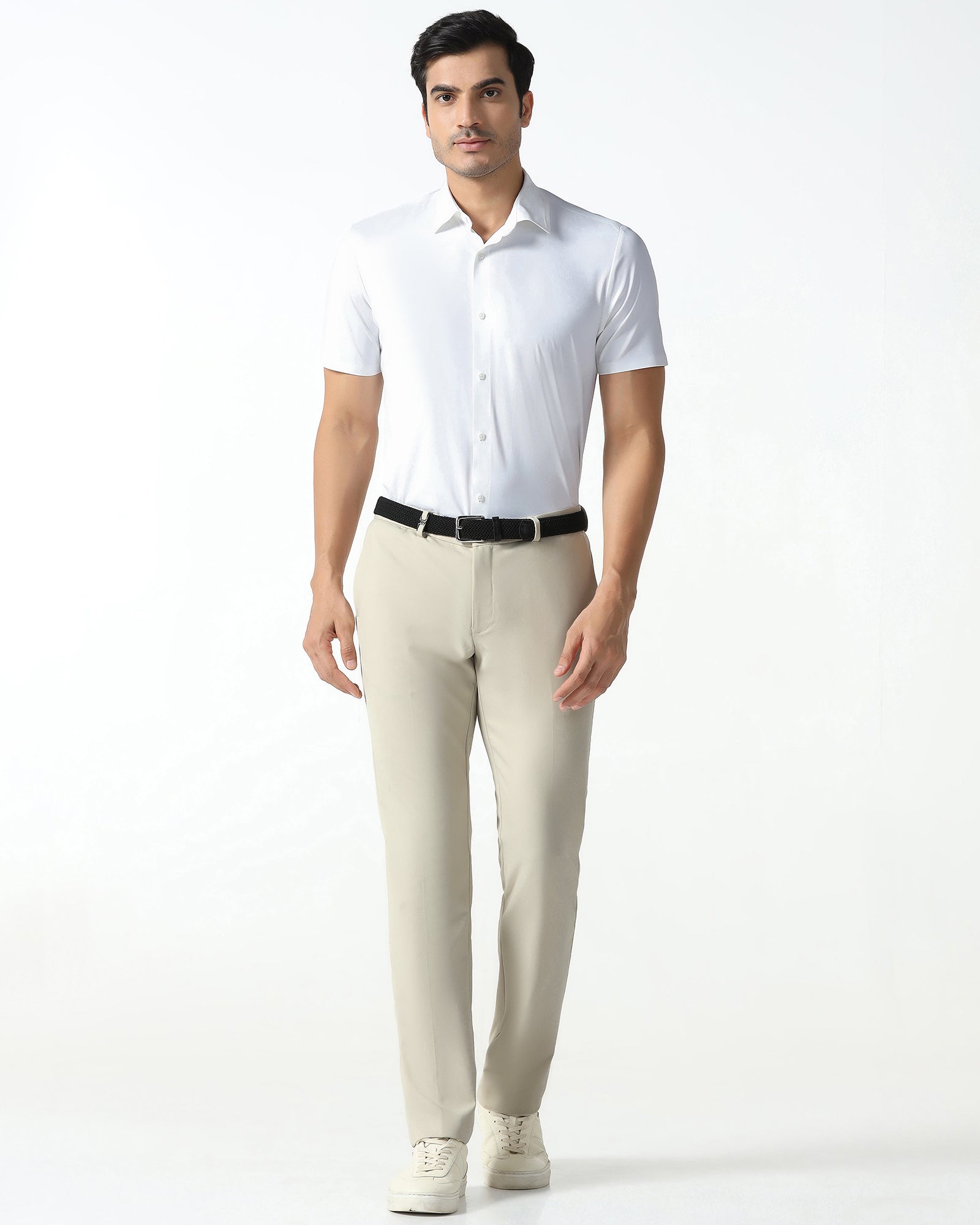 Buy Beige Techpro Solid Trouser Online from Blackberrys