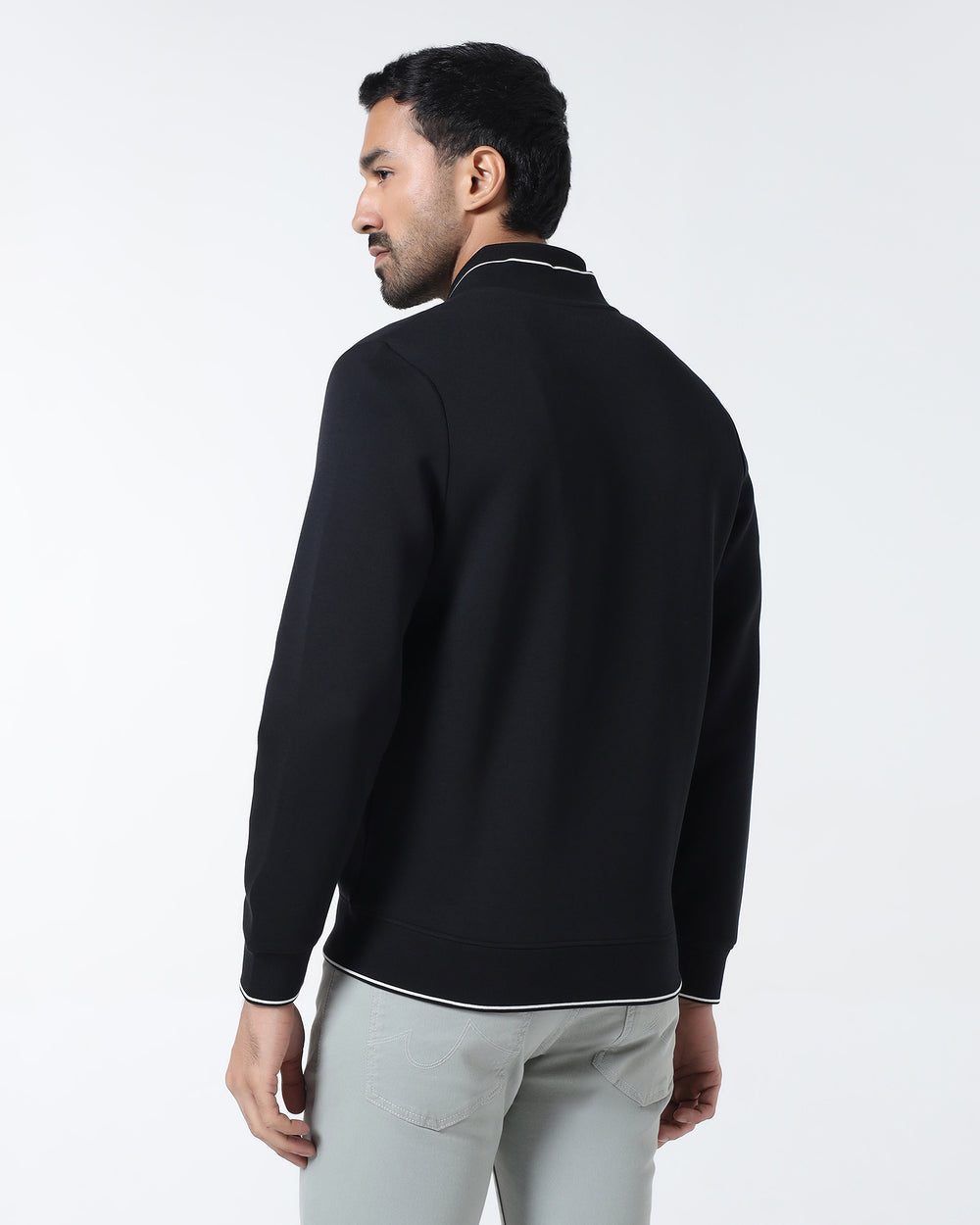 Buy Black Hoodie Solid Sweatshirt From Morgo Collection