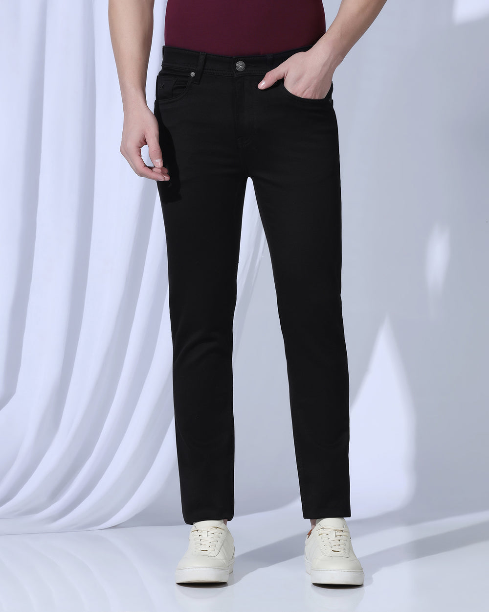Buy Bleed Zero Slim Yonk Fit Black Jeans from Blackberrys