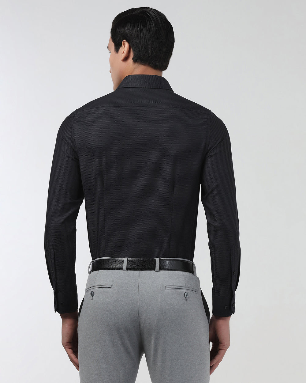 Charcoal Textured Shirt - Robin