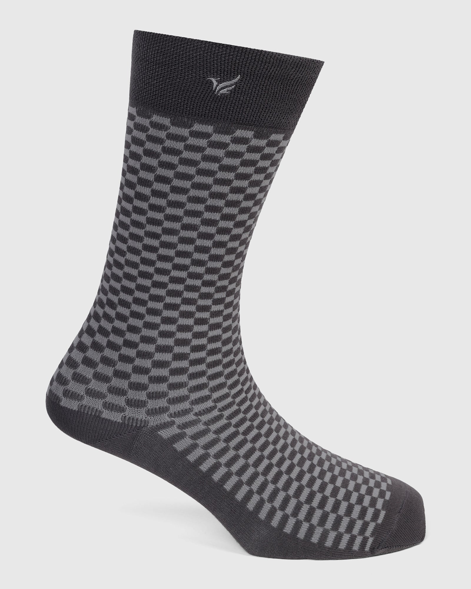 Cotton Grey Textured Socks - Vammy