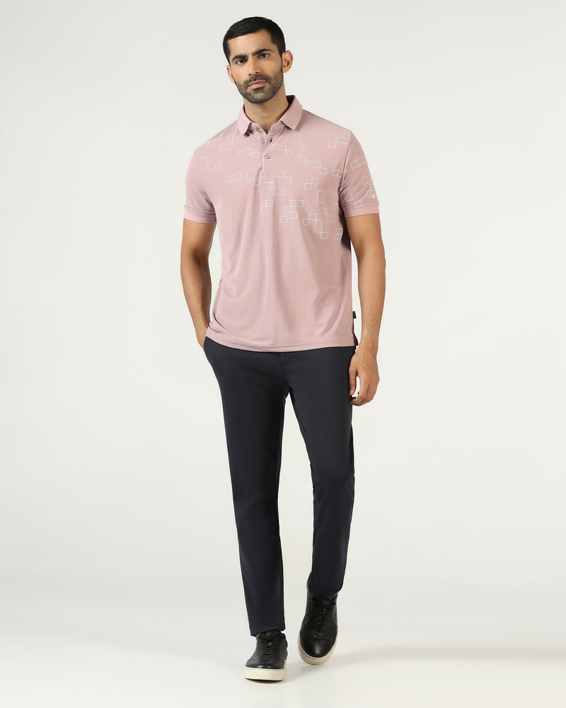 Dusty Pink TechPro Solid Polo - Luna