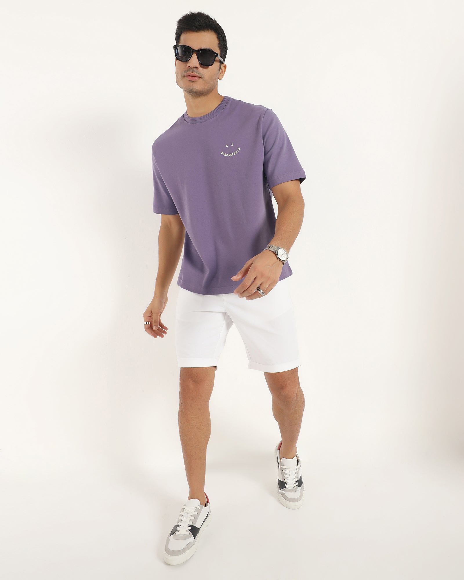 Buy Echo Purple Printed T-Shirt Online India