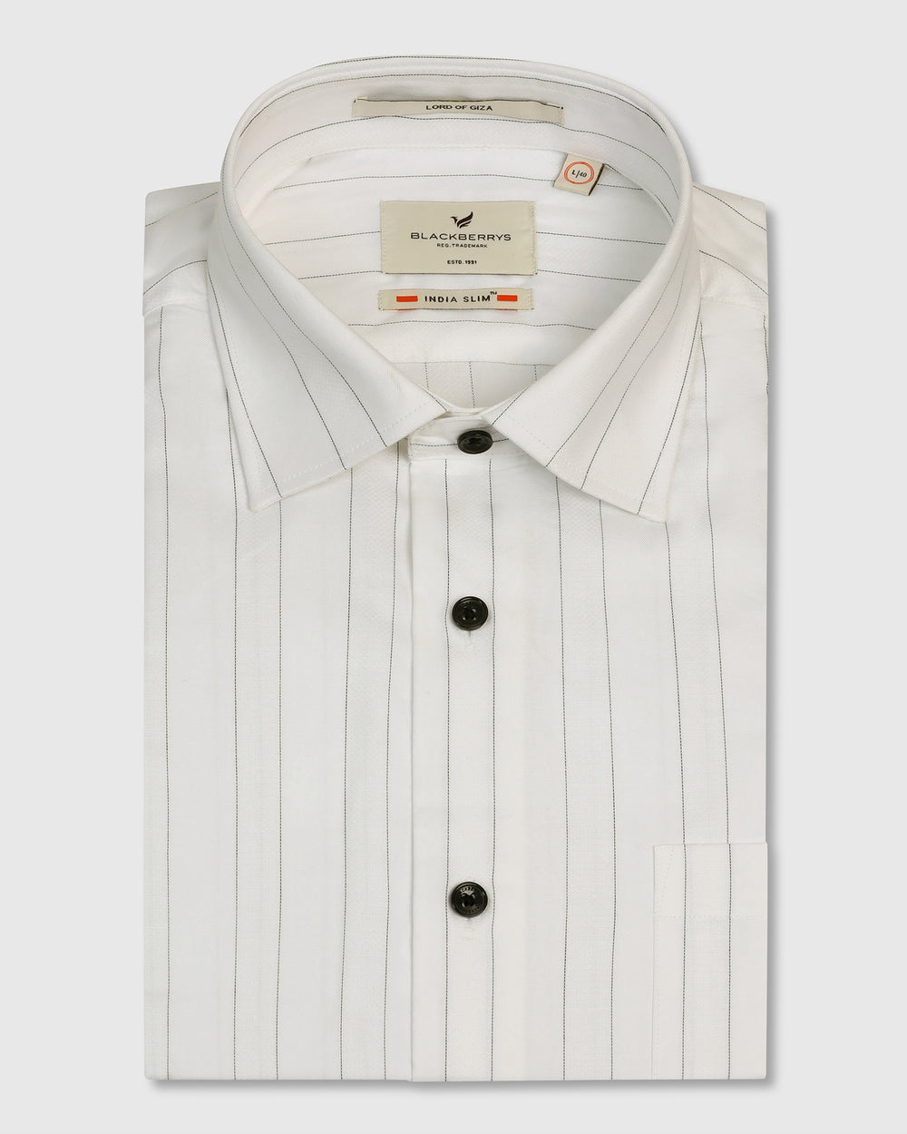 Buy Austin White Stripe Shirt Online India