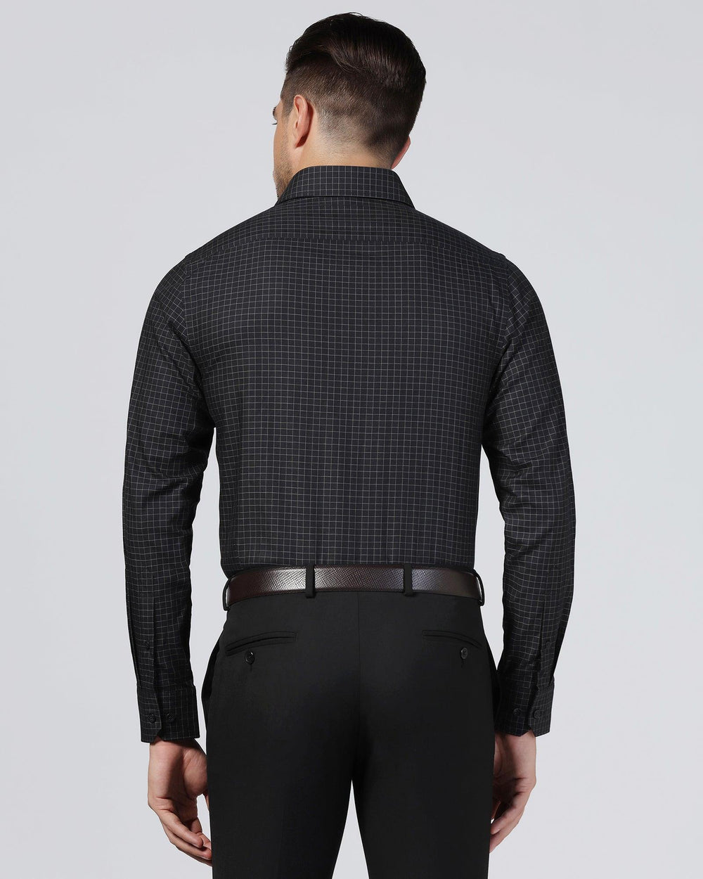 Buy Formal Black Check Shirt from Watson Collection
