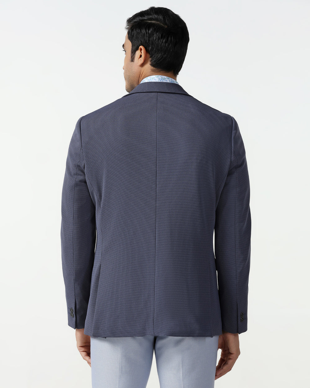 Buy Formal Grey Textured Blazer from Rismo Collection