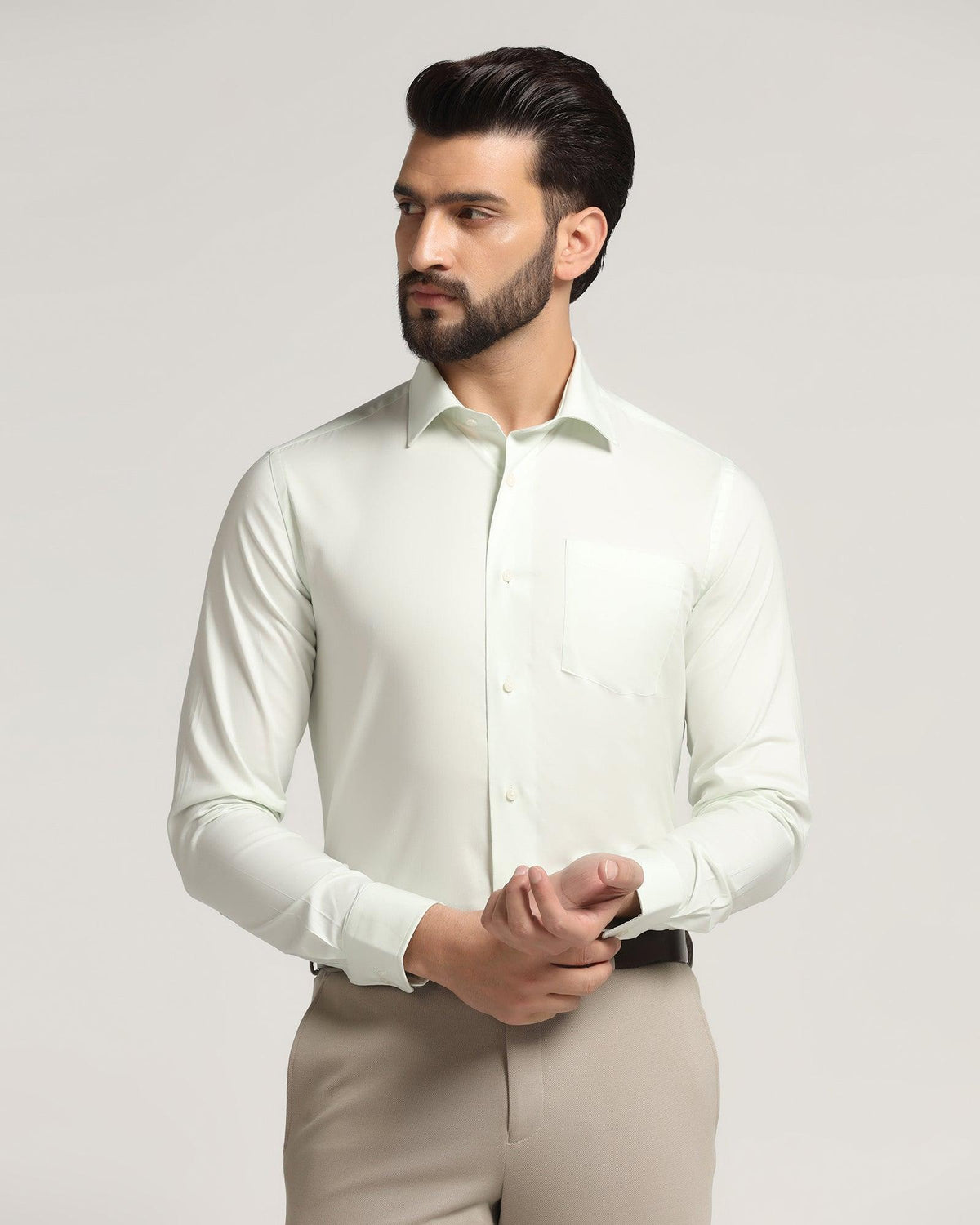 Buy Formal Mint Solid Shirt from Otto Collection Online