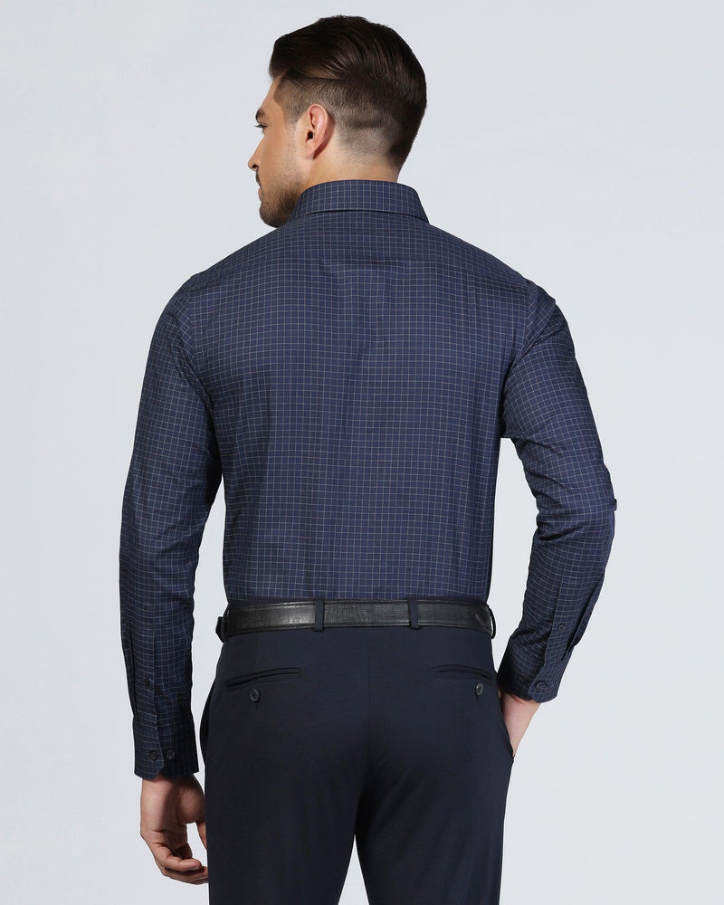 Buy Formal Navy Check Shirt from Watson Collection