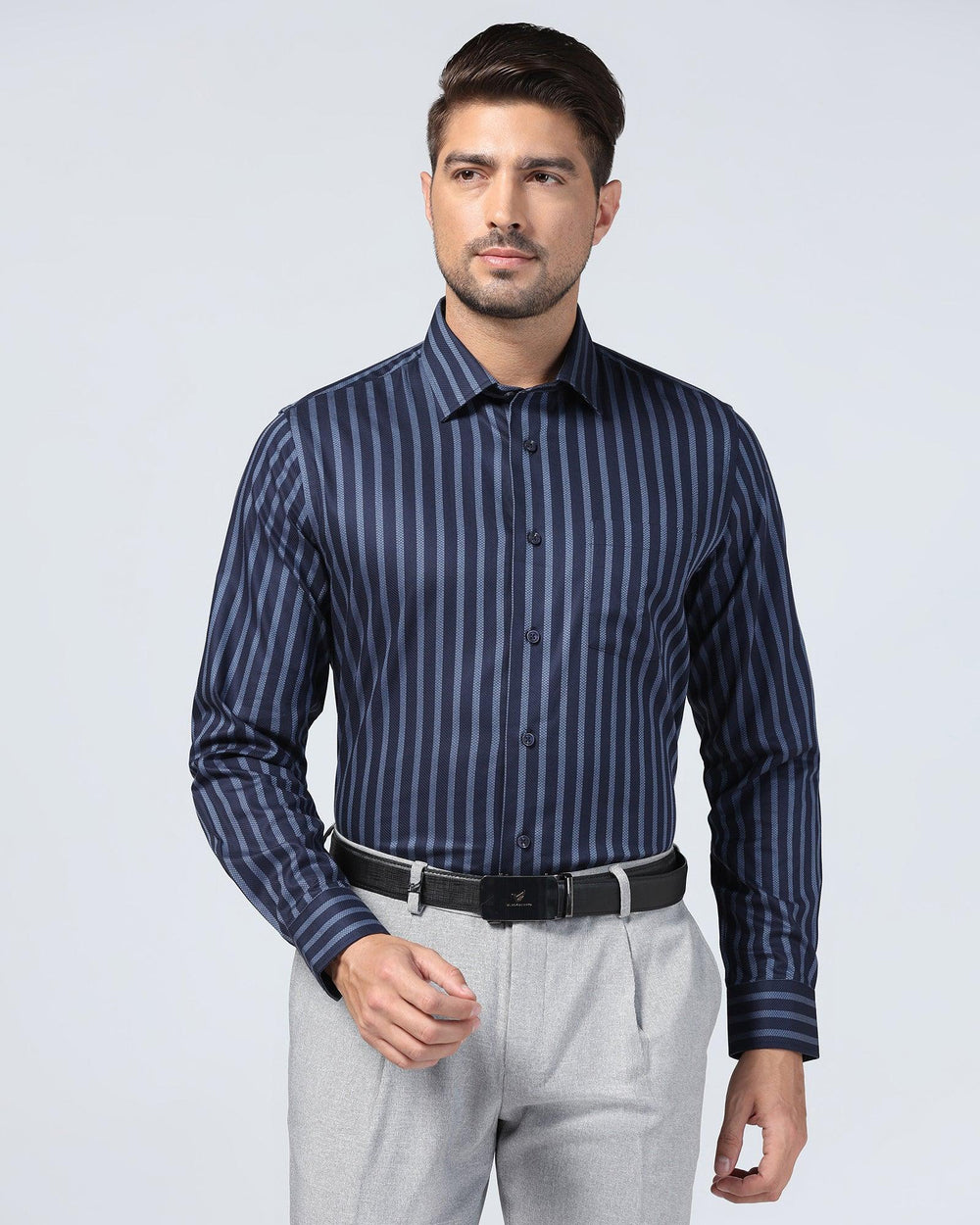Buy Formal Navy Stripe Shirt from Prism Collection