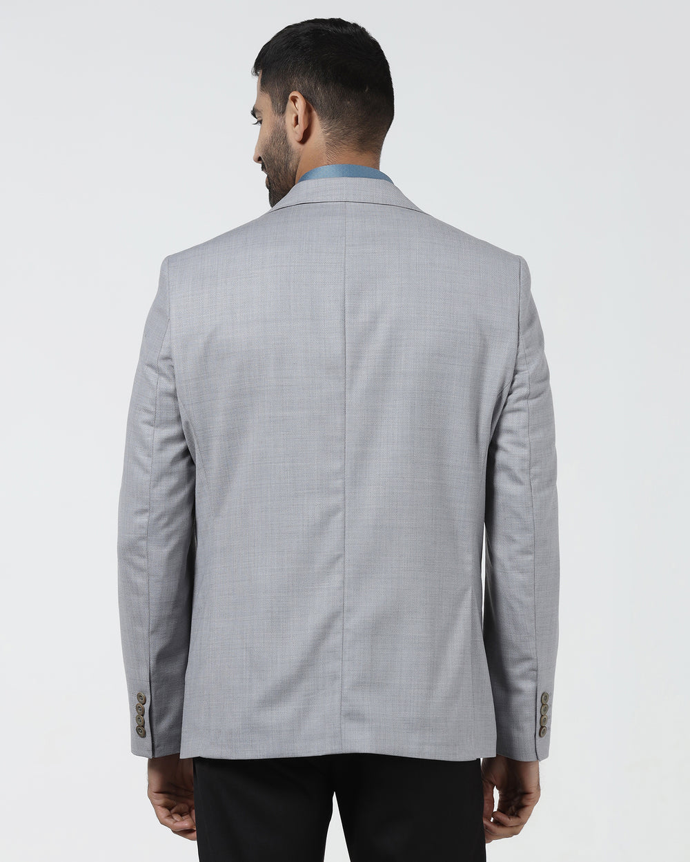 Grey Luxe Solid Blazer - Randal