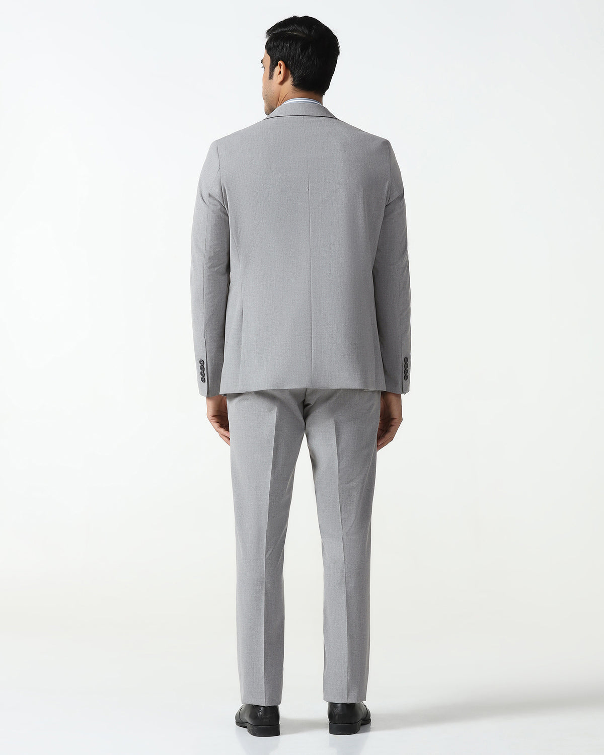 Buy Grey Two Piece Solid Suit From Jerret Collection Online