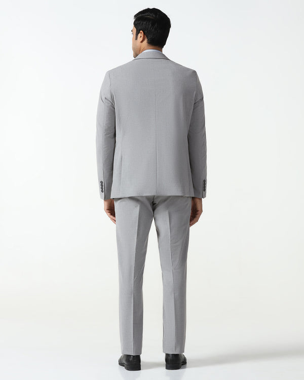 Buy Grey Two Piece Solid Suit From Jerret Collection Online
