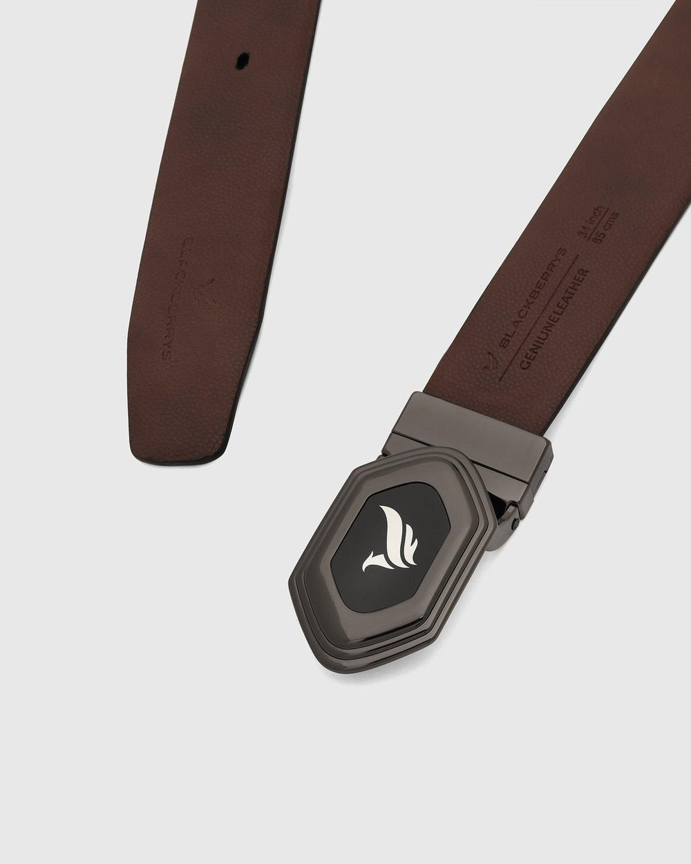 Leather Black Tan Solid Belt - Unstorm