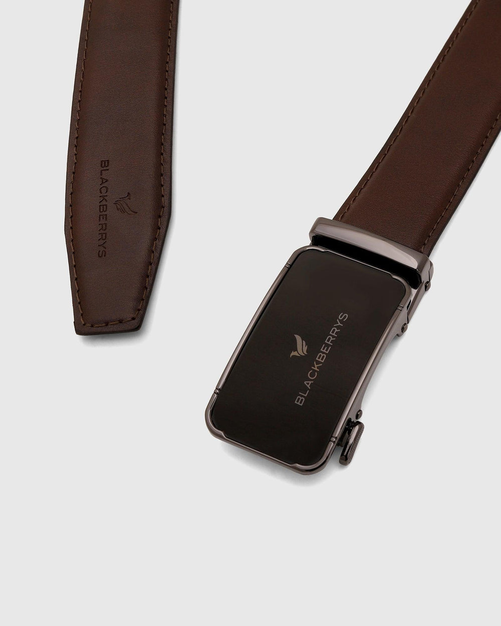 Buy Leather Brown Solid Belt From Urraco Collection Online