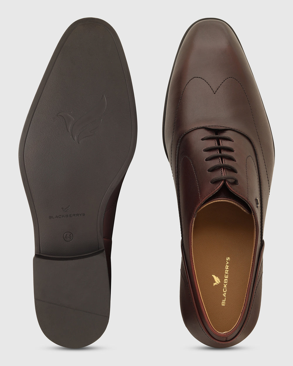 Buy Vena Burgundy Solid Oxford Shoes Online India