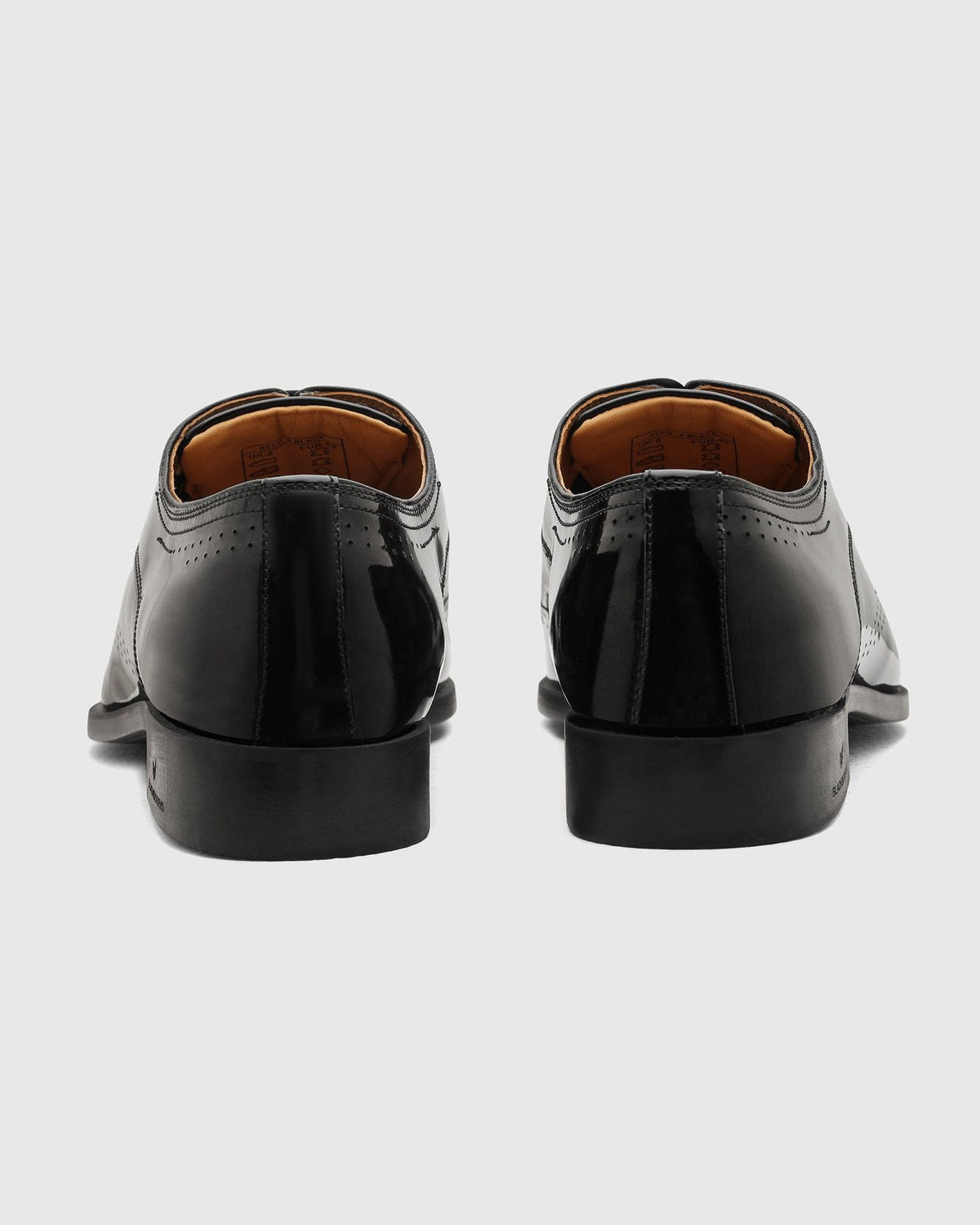 Buy Leather Black Solid Oxford Shoes From Reed Collection