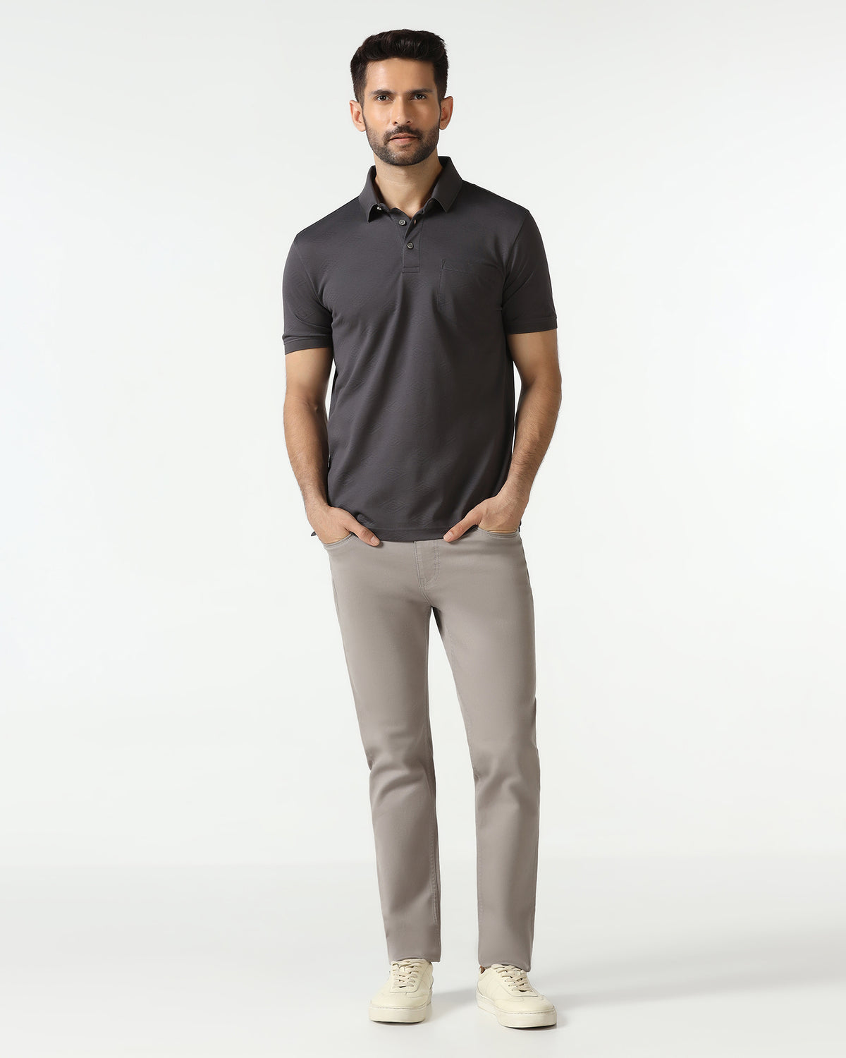 Buy Light Grey Bleed Zero Slim Fit Jeans - Rene Collection