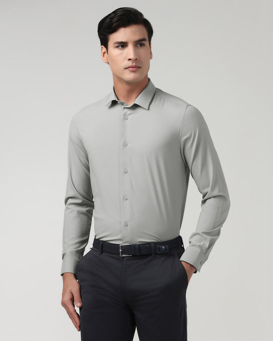 Blue Techpro Solid Shirt - Shephard