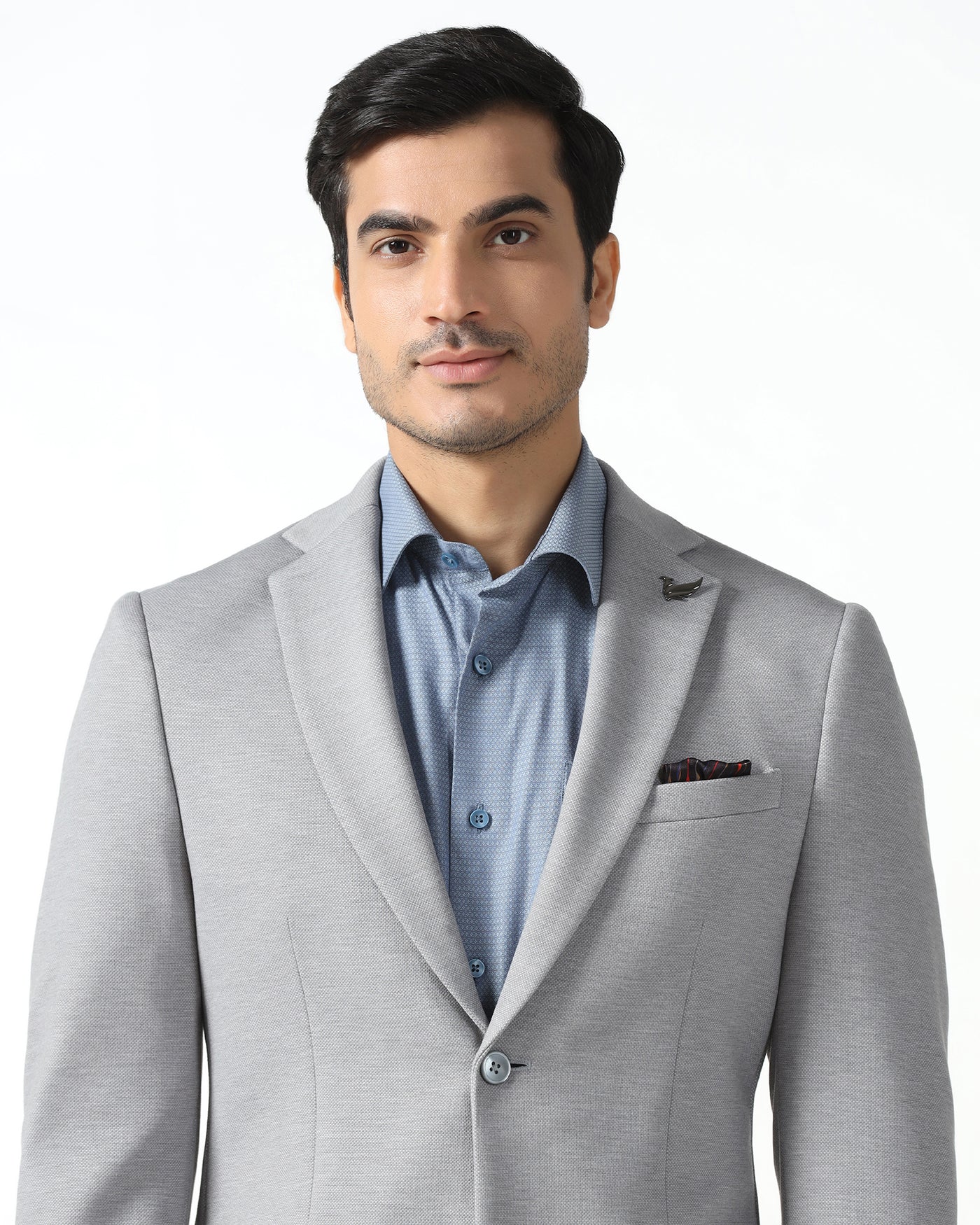 Light Grey Textured Blazers - Walker