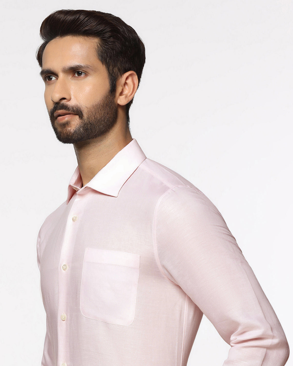 Buy Veltry Luxe Pink Textured Shirt Online India