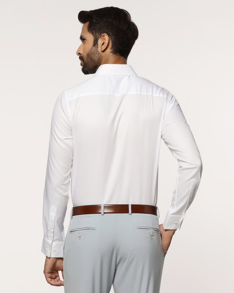 Buy Twix Luxe White Textured Shirt Online India