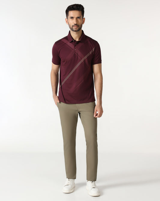 Buy Mouse Grey Textured Khakis for Men at Blackberrys