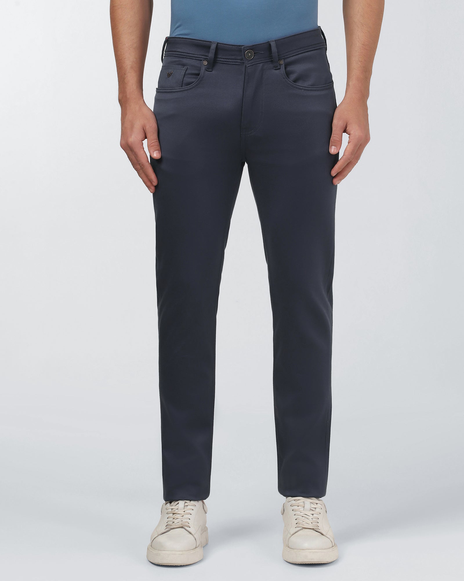 Buy Navy Bleed Zero Slim Fit Jeans - Abto Online