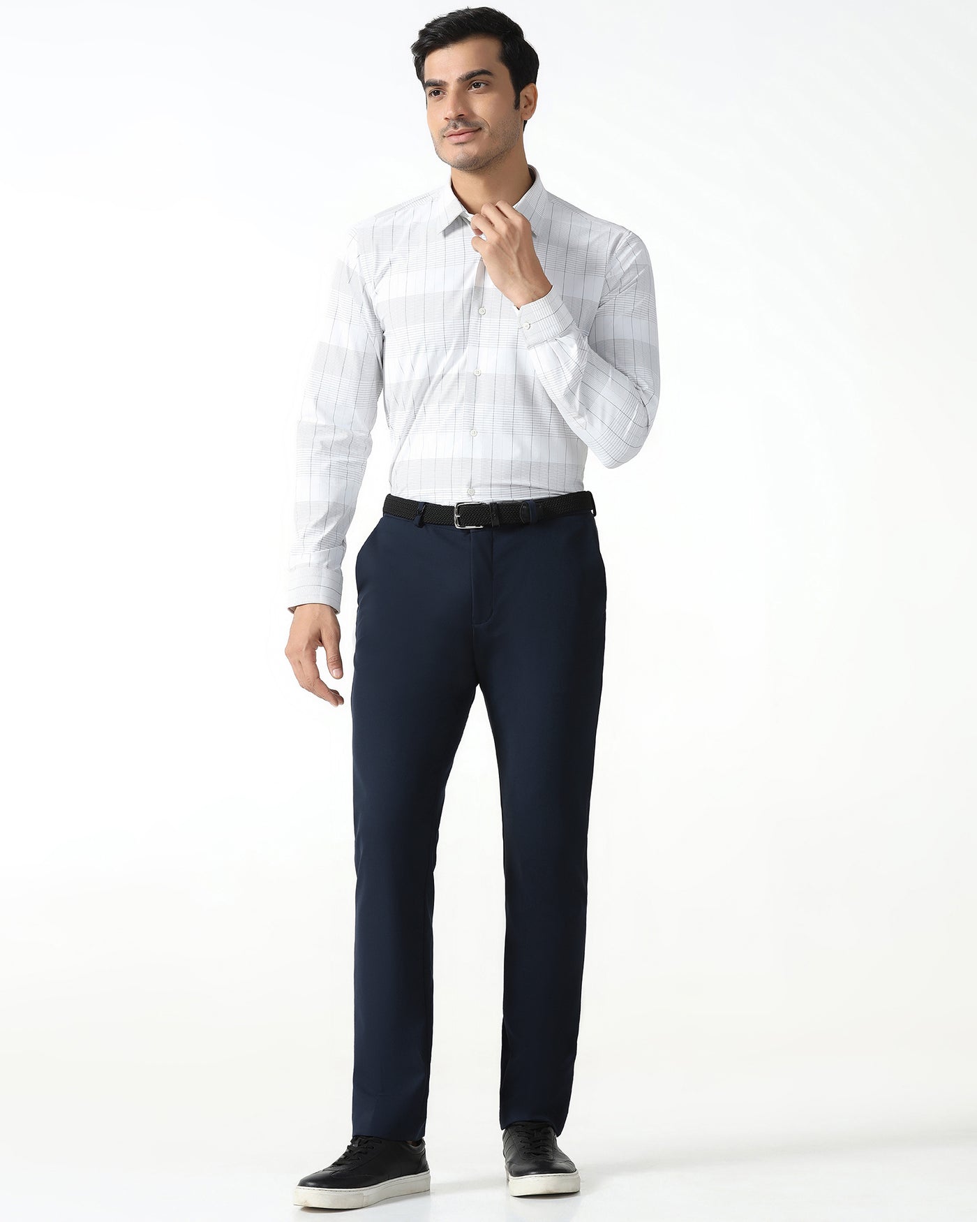 Navy Techpro Solid Trouser - Ashley