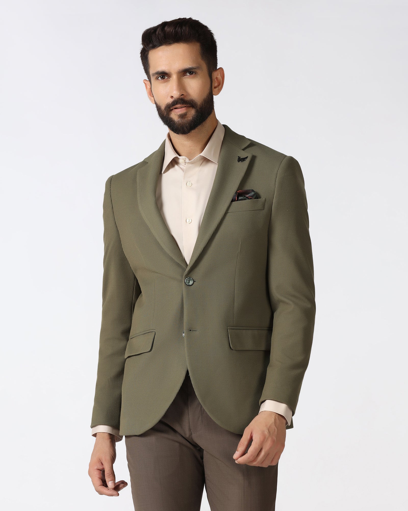 Olive Stripe Blazers - Ciroc