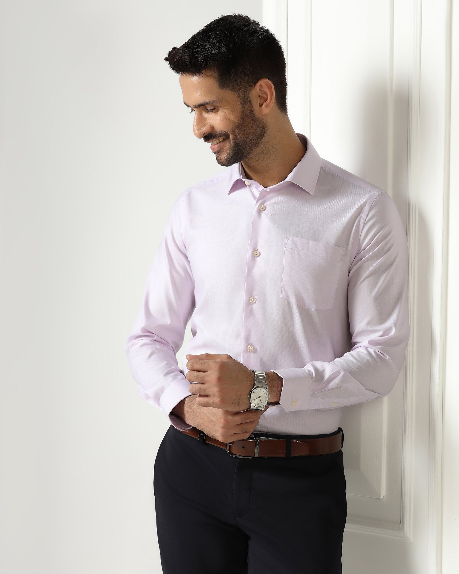 Buy Pink Solid Shirt From Rally Collection Online