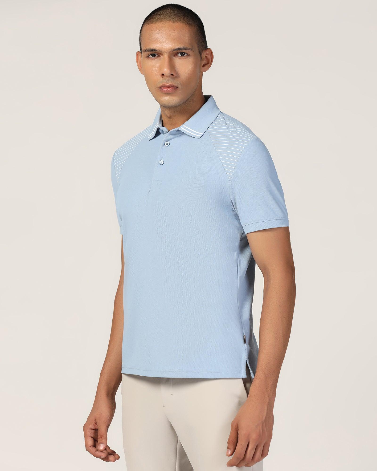 Polo Galactic Blue Printed T-Shirt - Ruby