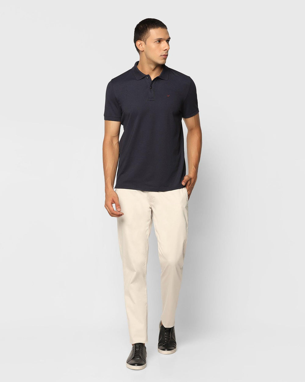 Navy Solid Polo - Yukii
