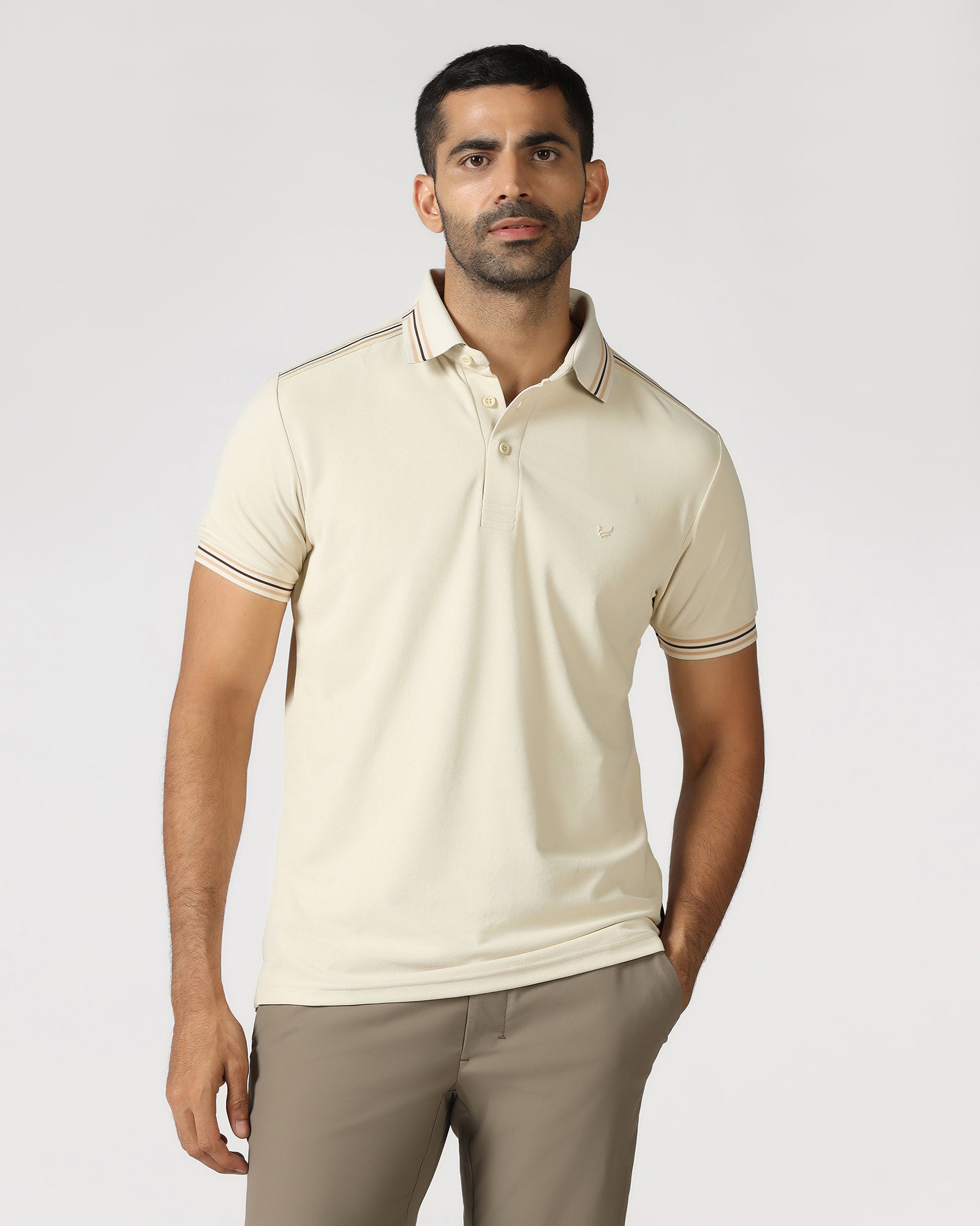 Buy Powder Yellow TechPro Solid Polo From Logan Collection