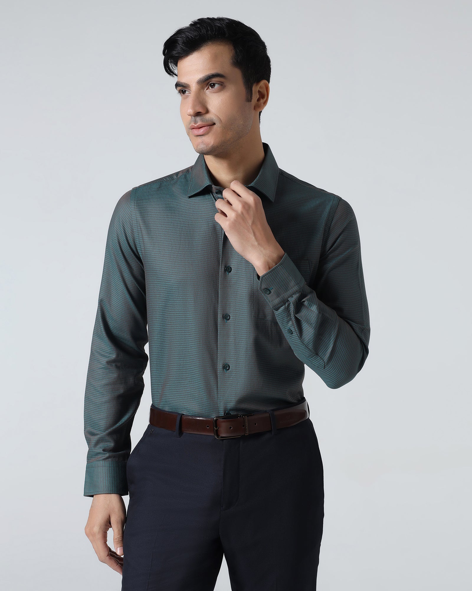 Buy Beetle Textured Shirt From Recite Collection Online