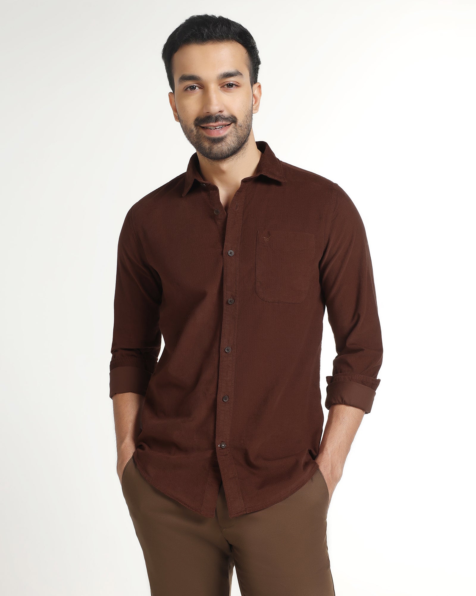 Buy Rust Solid Shirt Online at Blackberrys