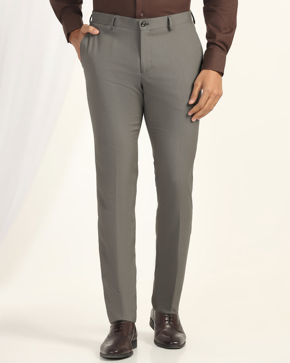 Slim Fit B-91 Formal Mouse Textured Trouser - Fendi