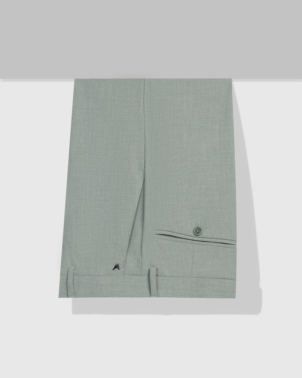 Buy Slim Fit B-91 Formal Light Green Solid Trouser Online