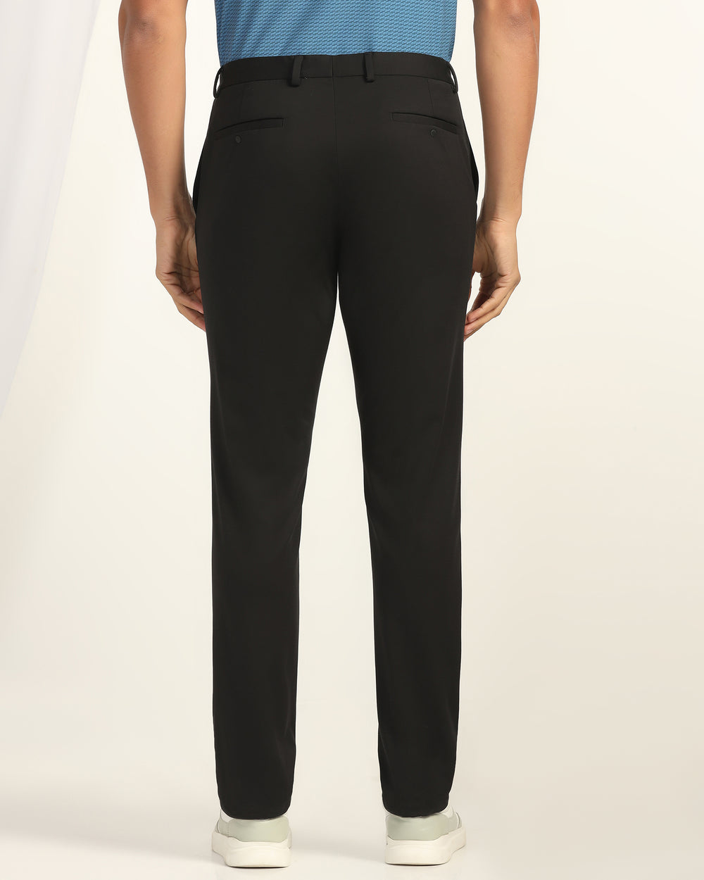 TechPro Slim Fit B-91 Formal Black Solid Trouser - Explorer