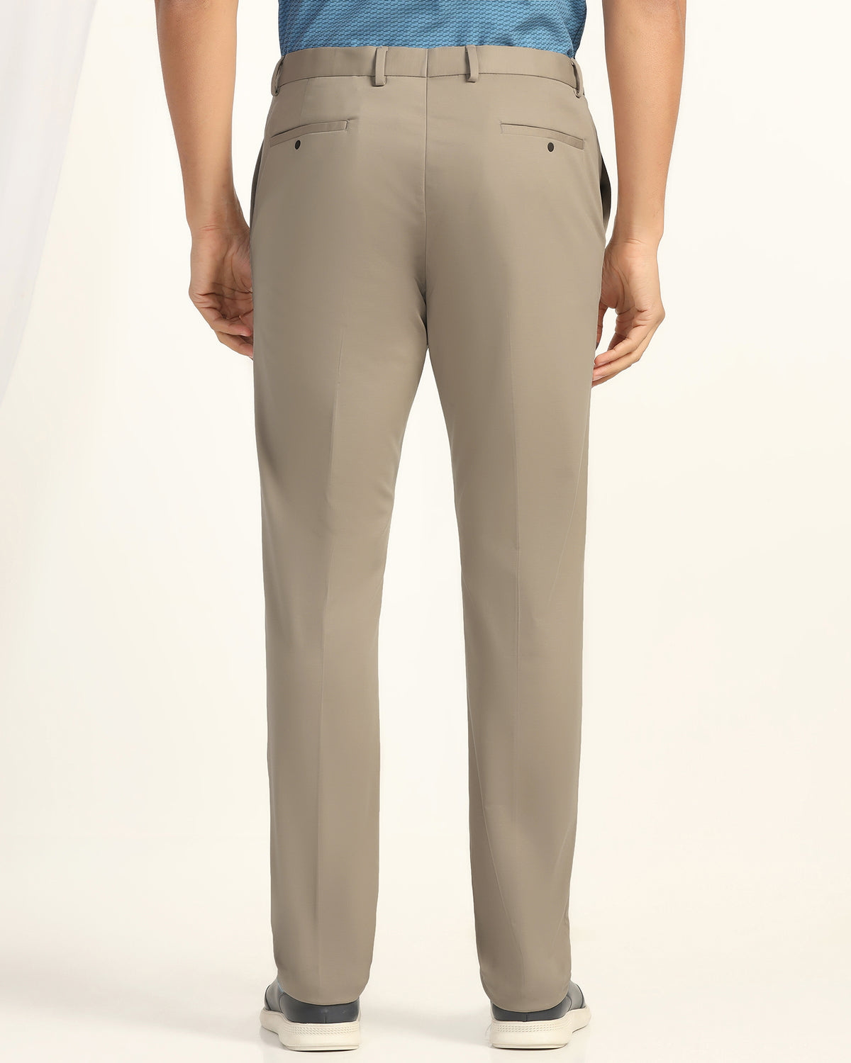 TechPro Slim Fit B-91 Formal Mouse Solid Trouser - Explorer