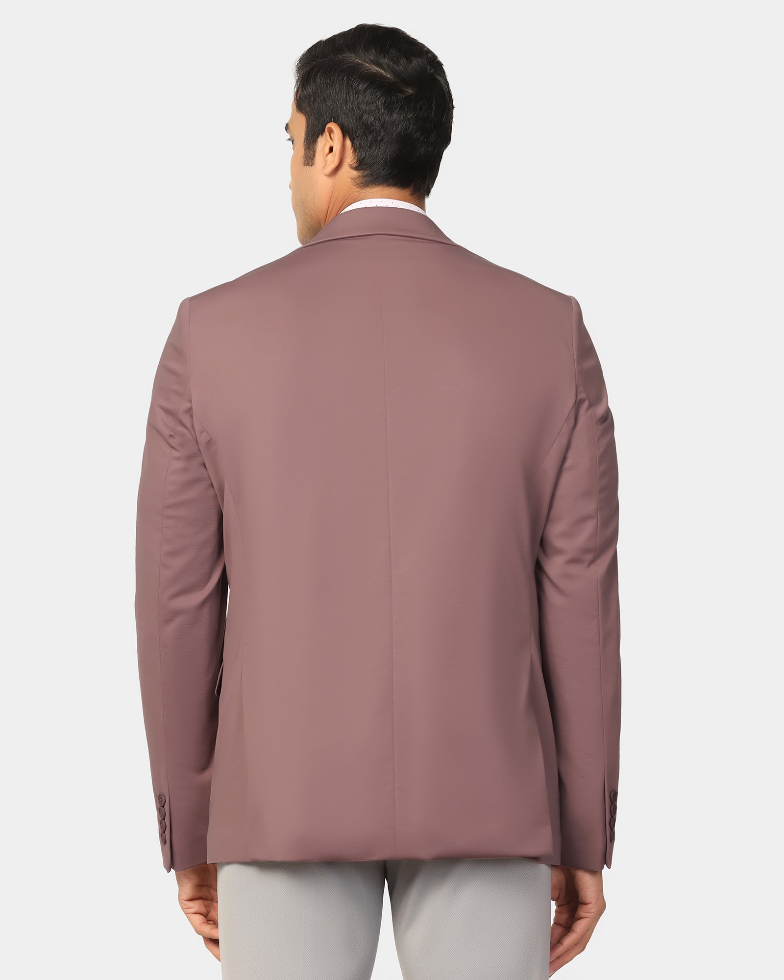 TechPro Formal Dusty Pink Solid Blazer - Explore