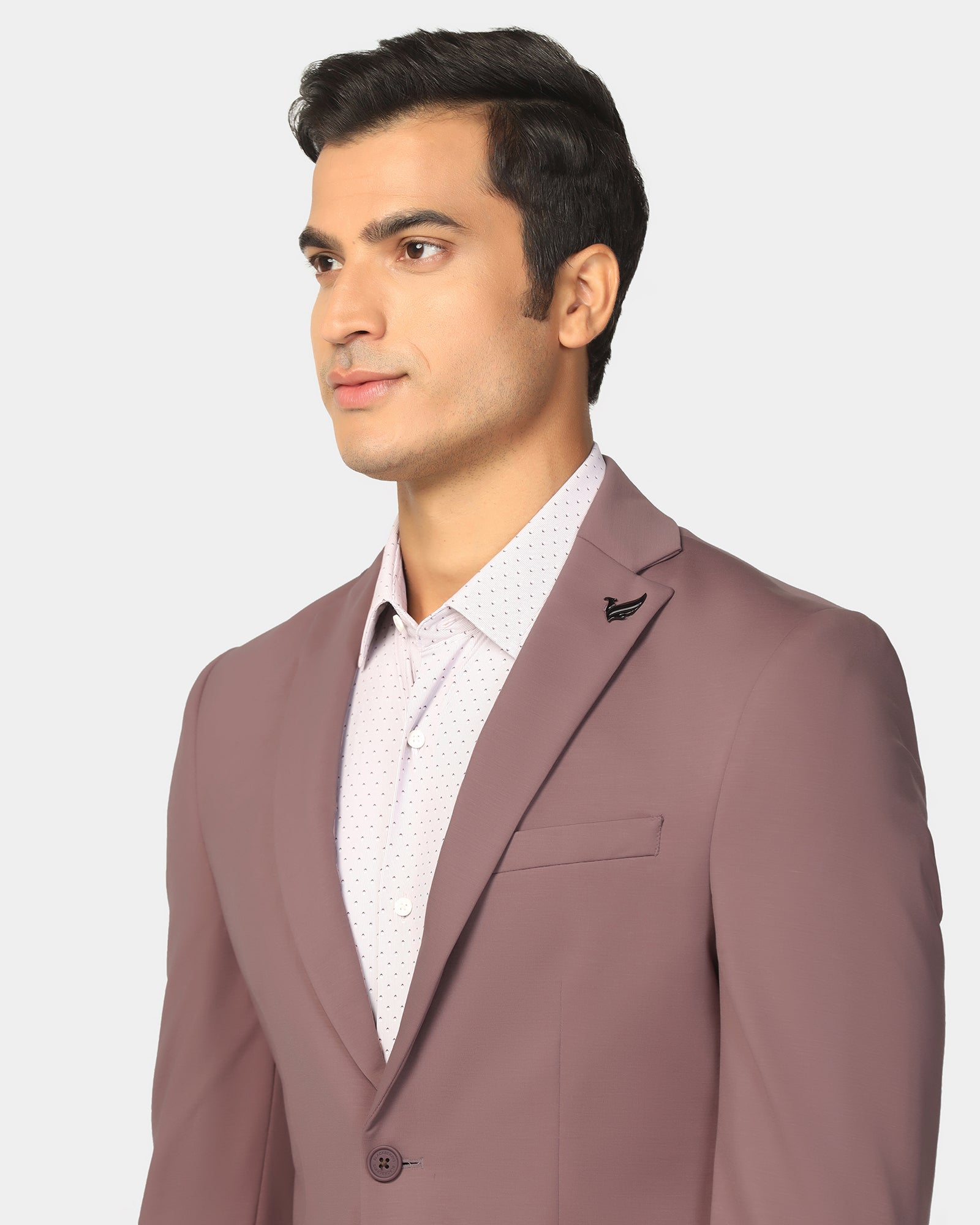 TechPro Formal Dusty Pink Solid Blazer - Explore