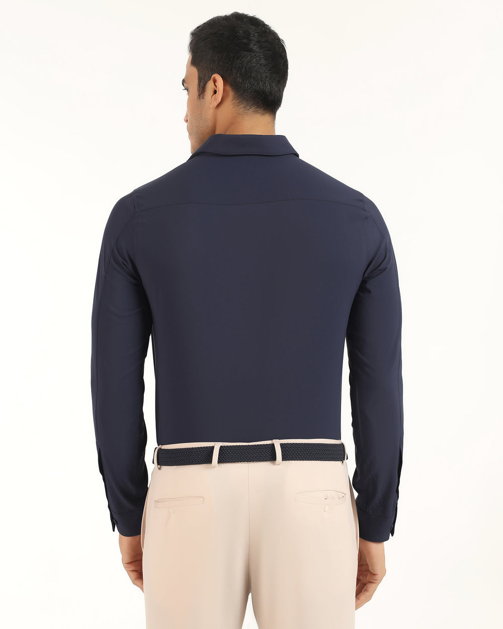 Buy Greece TechPro Navy Solid Shirt Online India