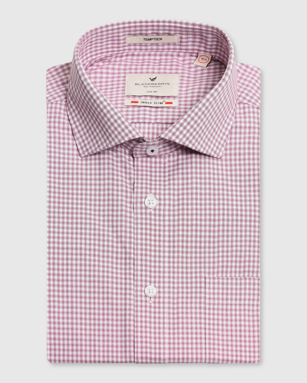 Buy Vertigo Temp Tech Red Check Shirt Online India