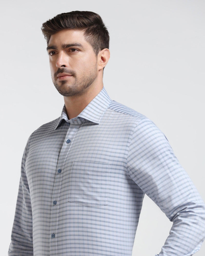 Buy Temp Tech Formal Grey Check Shirt From Edmund Collection