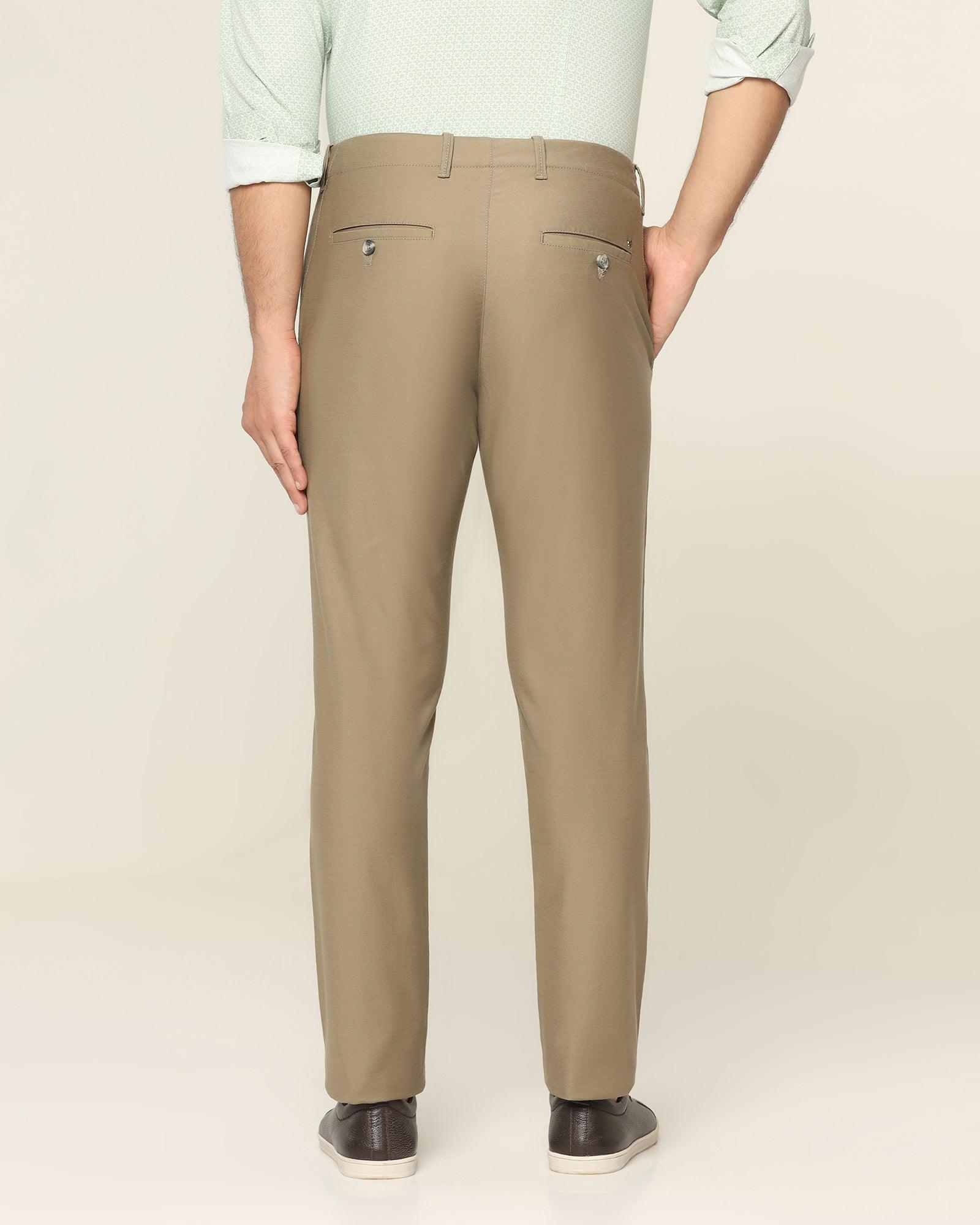 Slim Comfort Casual Mouse Textured Khakis - Segy