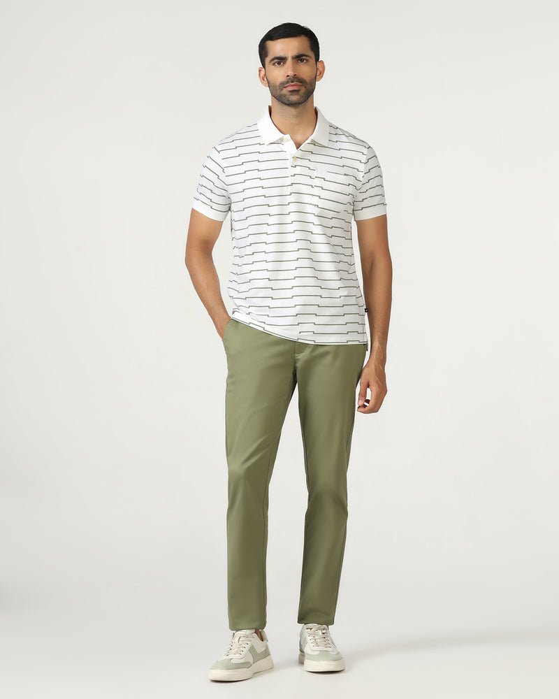 Buy White Solid Polo With Pocket Online at Blackberrys